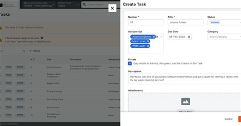 Tasks Tool Now Assign Tasks To Multiple Users Procore