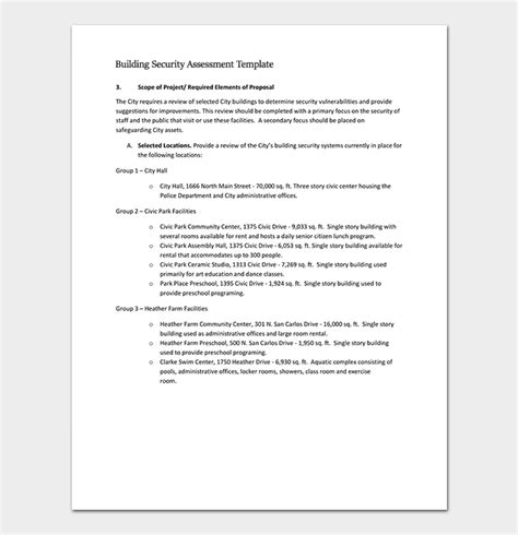 Free Security Assessment Template And Examples