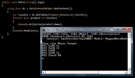 Quick Tip Using Sqlmetal To Generate Mapping For Your Poco Creative Mind