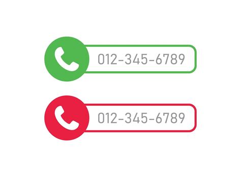 Call Us Button Icon In Flat Style Phone Number Place Illustration On Isolated Background