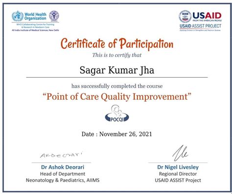 sagar kumar jha on linkedin qualityimprovement iihmrdelhi who