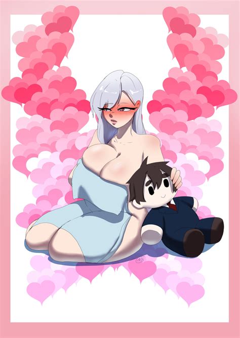 Rule 34 100 Kanojo 1girls Big Breasts Blush Covering Breasts Eiai Nano Female Female Focus