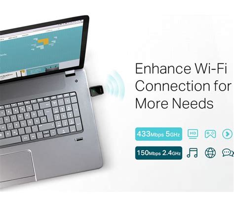 TP LINK Archer T2U V3 Mini USB Wireless Adapter AC 600 Dual Band Fast Delivery Currysie