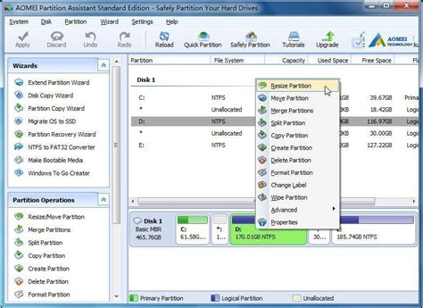 Use Gparted Windows 7 Partition Software To Resize Partition