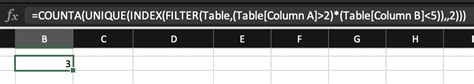 Excel Countifs Multiple Criteria Distinct Count Stack Overflow