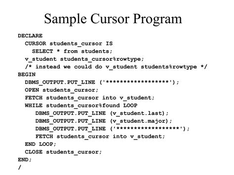Plsql Introduction And Concepts Ppt Databases Computer Software