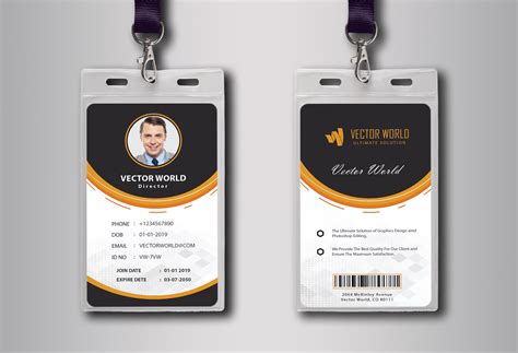 Id Card Design Free Word Template