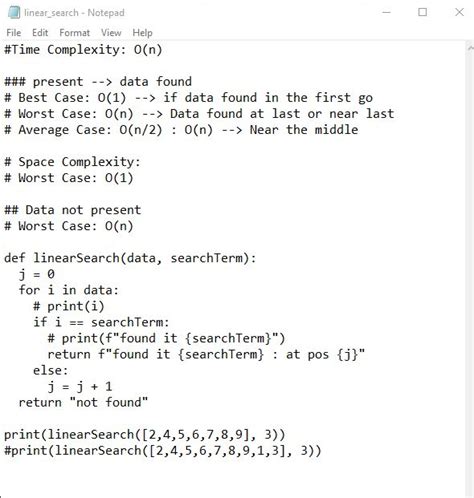 Understanding Linear Search And Its Complexity Sayantan Samanta Posted On The Topic Linkedin