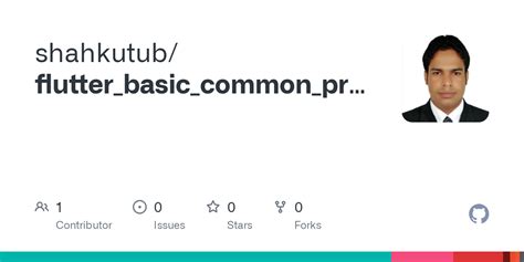 Github Shahkutubflutterbasiccommonproject