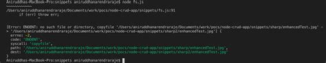 Nodejs How To Copy A File From One Folder Into Another Using Fs In