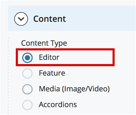 Editor Content Types Building And Editing Cms Guide Ahum Church