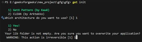 Flutter Project Setup With Getx Cli Tool Geeksforgeeks