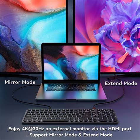 Usb C Keyhub 9 In 1 Usb C Multifunctional Hub Keyboard Support 4k Hdmi