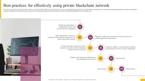 best practices for effectively using private blockchain network