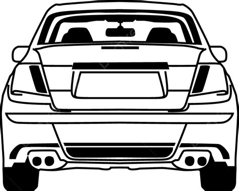 자동차 다시 전송 실루엣 그림 차 뒤 자동차 뒷모습 자동차 뒤 벡터 Png 일러스트 및 벡터 에 대한 무료 다운로드 Pngtree