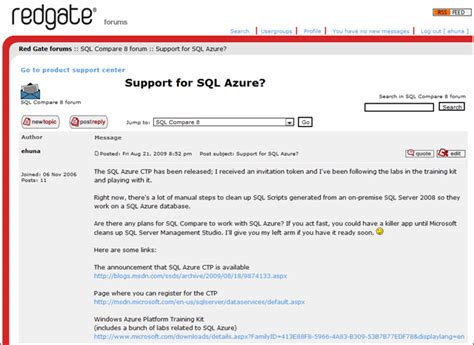 Red Gates Sql Compare Now With Sql Azure Support Emmanuels Blog