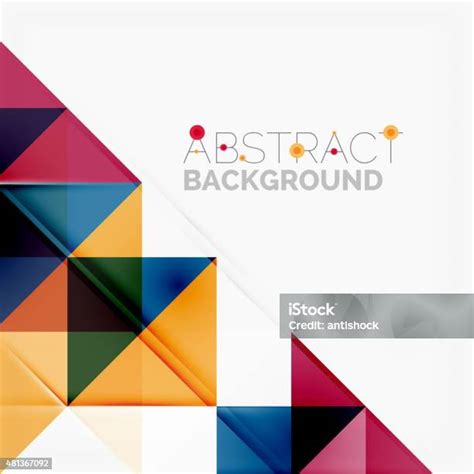 추상적임 기하 배경 현대적이다 중복 트라이엥글 작성 0명에 대한 스톡 벡터 아트 및 기타 이미지 0명 2015년 2차 도형 Istock