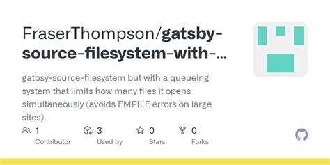 Github Fraserthompsongatsby Source Filesystem With Queue Gatbsy