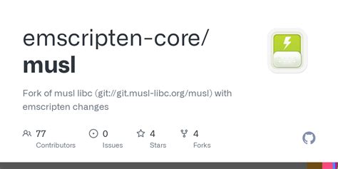 github emscripten core musl fork of musl libc git git musl libc