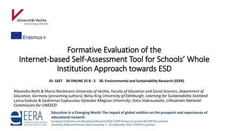 Pdf Formative Evaluation Of The Internet Based Self Assessment Tool For Schools Whole