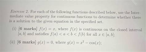 Solved Exercise For Each Of The Following Functions Chegg