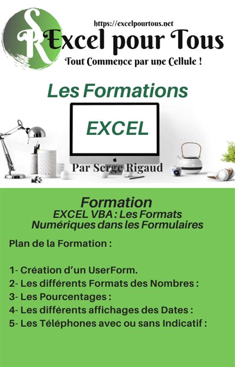 Excel Vba Les Formats Numériques Dans Les Formulaires Vba