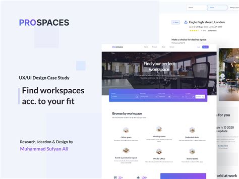 Co Working Space UI UX Design Case Study By M Sufyan Ali On Dribbble