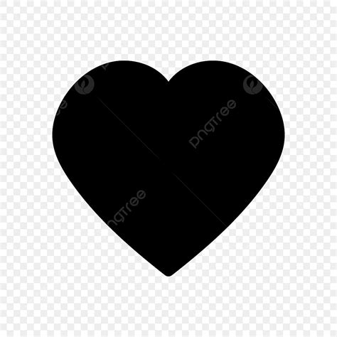 Contorno De Corazón Negro Simple