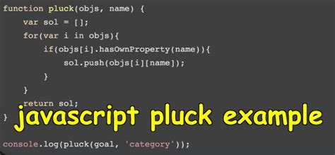 Pluck Javascript Array