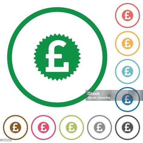 파운드 스티커 플랫 아이콘 설명 그래픽 사용자 인터페이스에 대한 스톡 벡터 아트 및 기타 이미지 그래픽 사용자 인터페이스 금융 노랑 Istock
