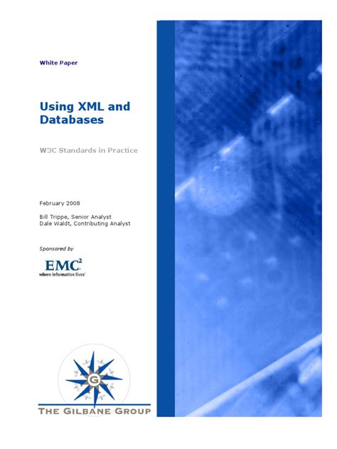 Using Xml And Databases W3c Standards In Practice Pdf Xml Schema Xml