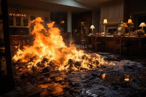 Premium Ai Image Situation Classroom Fire Starting Scenarios Professional Advertising Photography