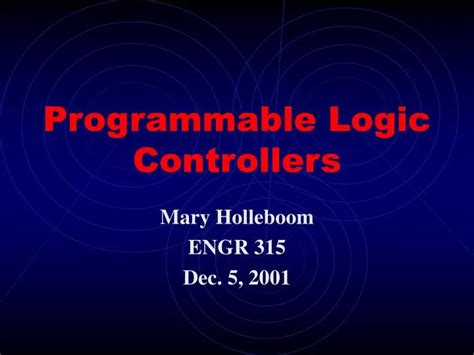PPT Programmable Logic Controllers PowerPoint Presentation Free Download ID 4453123