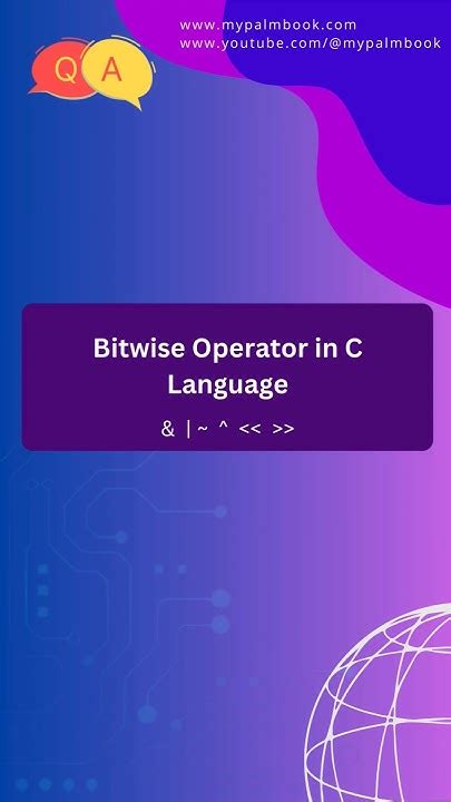 Bitwise Operators In C Language C Clanguage Cprogramming Operator