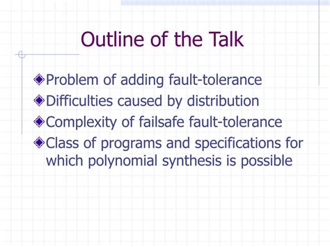 ppt the complexity of adding failsafe fault tolerance powerpoint