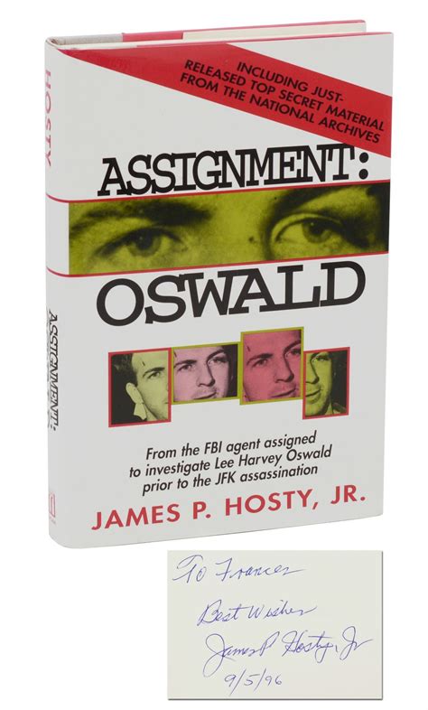 Assignment Oswald James P Hosty First Edition