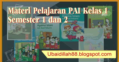 Gemar Membaca Materi Pelajaran PAI Kelas 1 Semester 1 Dan 2
