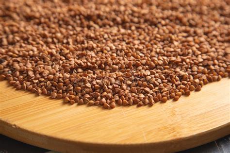 Close Up Of Buckwheat Grain Vegan Food Stock Illustration