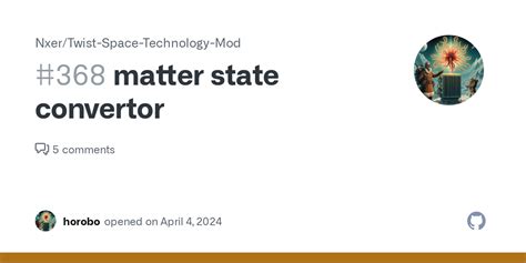 matter state convertor · issue 368 · nxer twist space technology mod