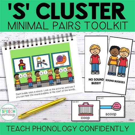 s cluster reduction minimal pairs toolkit adventures in speech