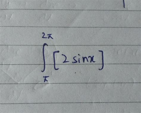 Definite Integrals Integration Of Integer Functions Mathematics