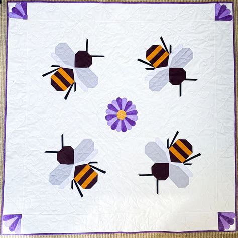 Bee Quilt Pattern Pdf Quilt Pattern Fpp Pattern Applique Quilt
