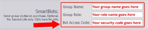 Caspervend Configuration Smartbots Documentation Second Life Bot