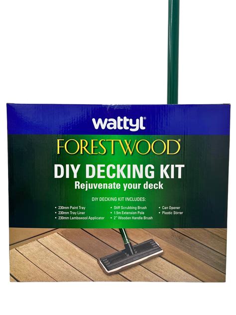Wattyl Forestwood Decking Oil And Stain Applicator Kit 8 Piece — Mainland