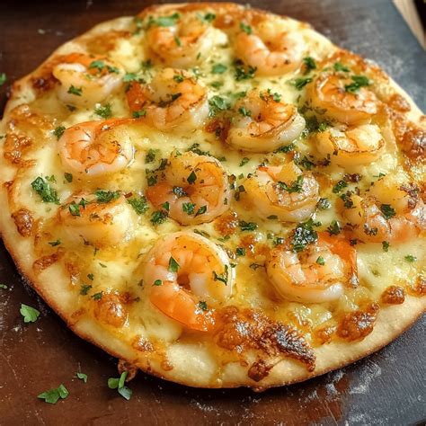 Shrimp Scampi Flatbread Succulent Recipes