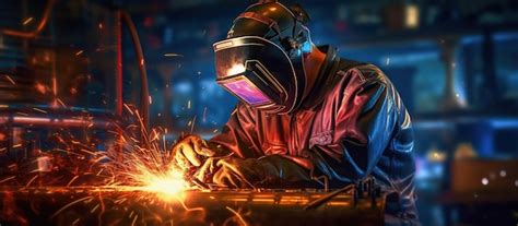 Premium Ai Image Master Welder Welding At Industry