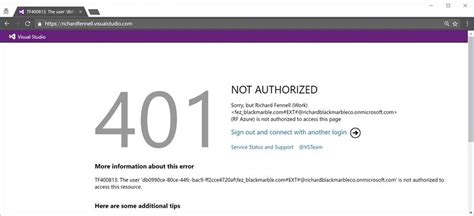 problem adding external aad user to a directory backed vsts instance