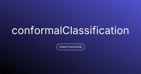 Conformalclassification Cran E