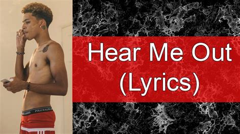 Lucas Coly Hear Me Out Lyrics Youtube
