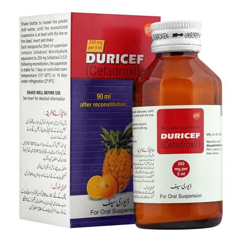 Buy Gsk Duricef Oral Suspension 250mg 90ml Online At Special Price In Pakistan Naheed Pk